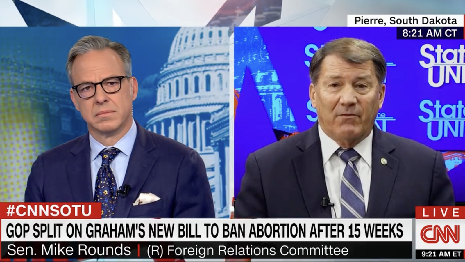 GOP Sen. Mike Rounds says he doesn't support Sen. Lindsey Graham's ...