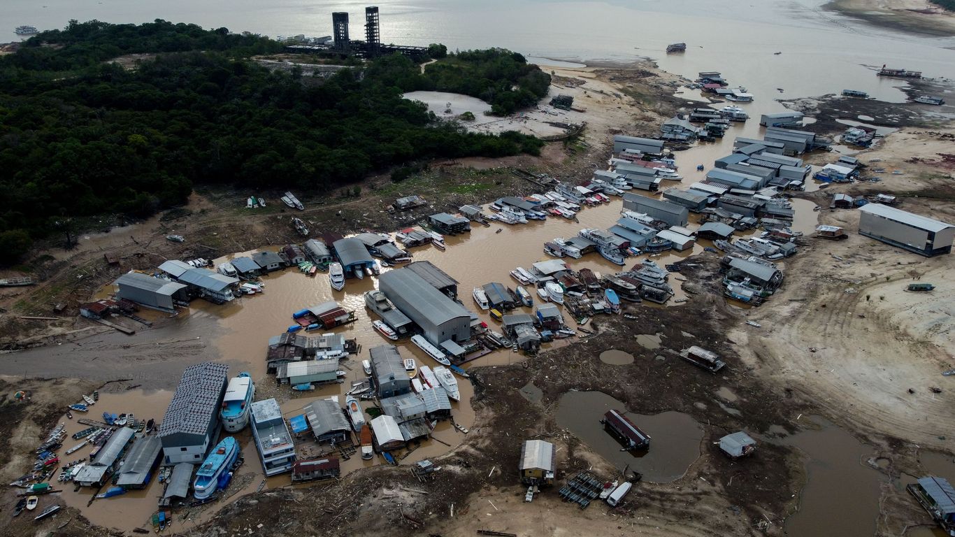 Amazon River hits record low level in Brazil amid drought, heat
