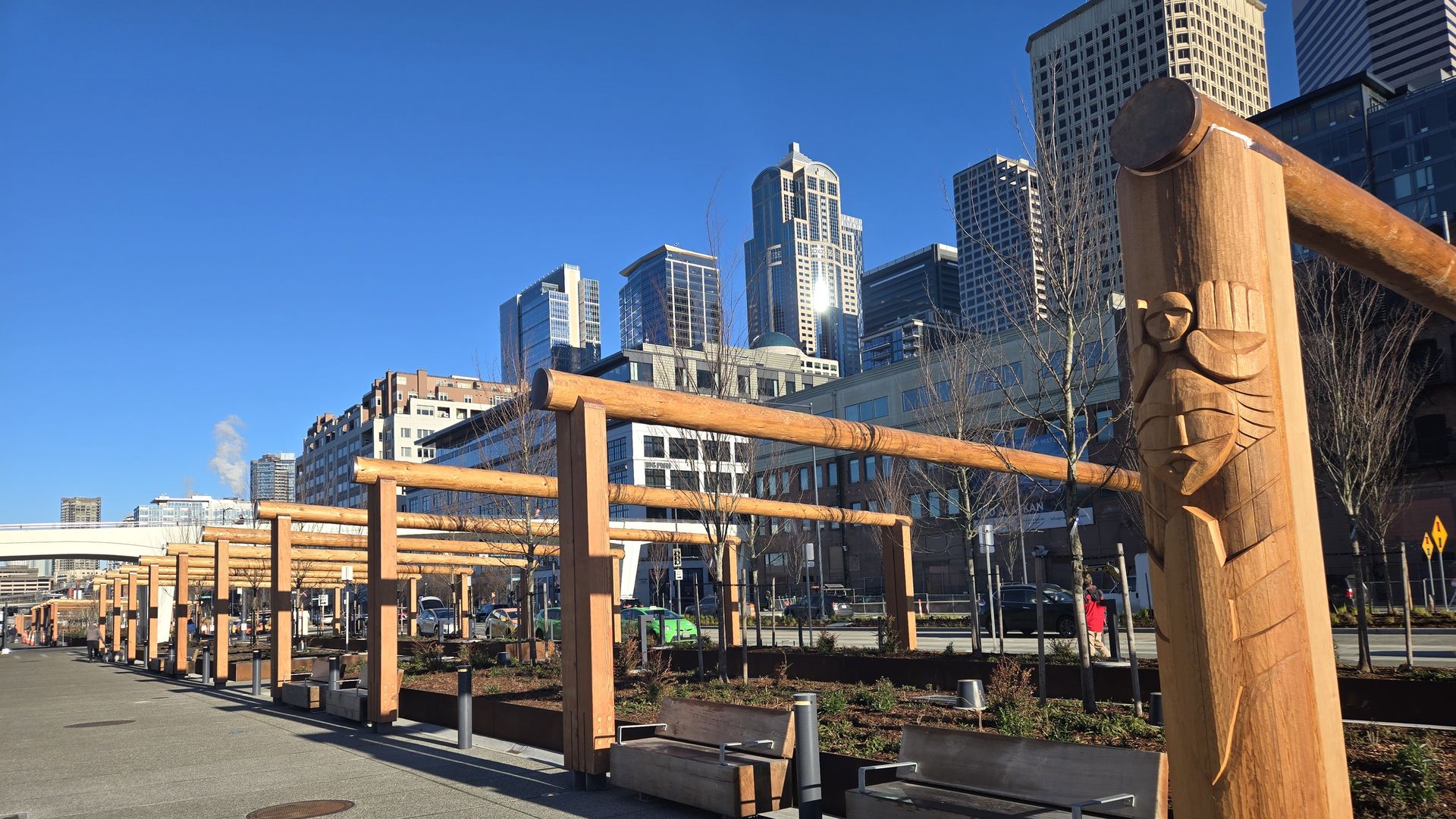 New waterfront art - Axios Seattle