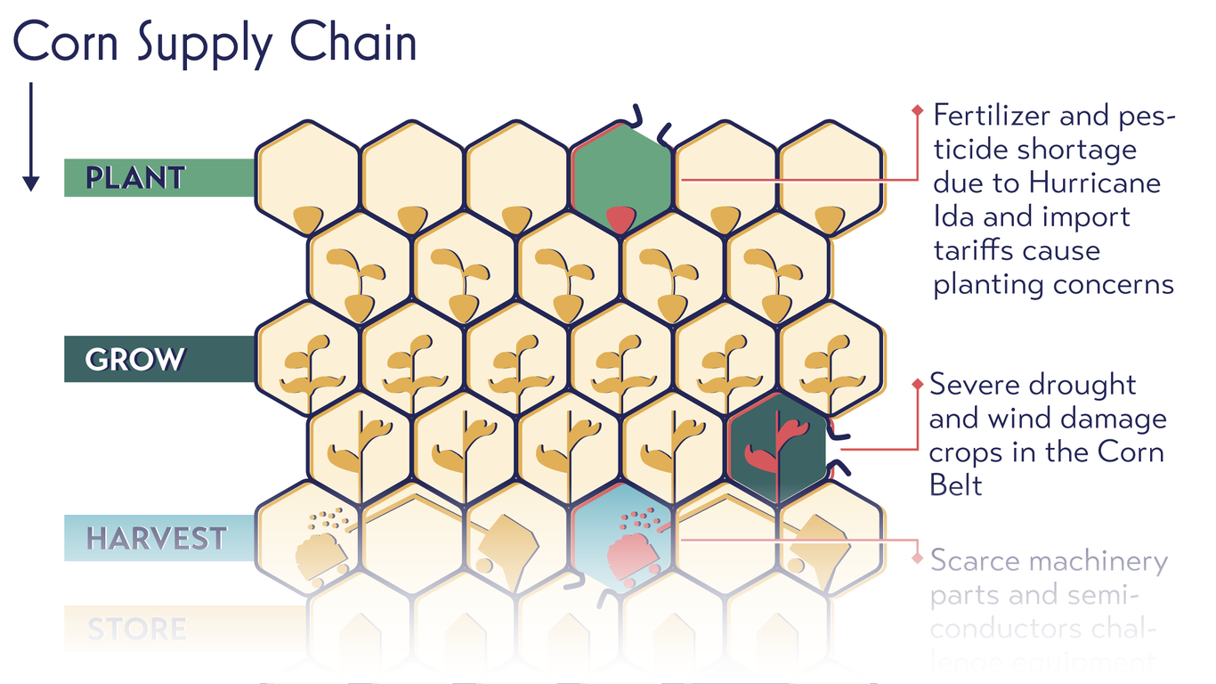 The pandemic wreaked havoc on the corn supply chain