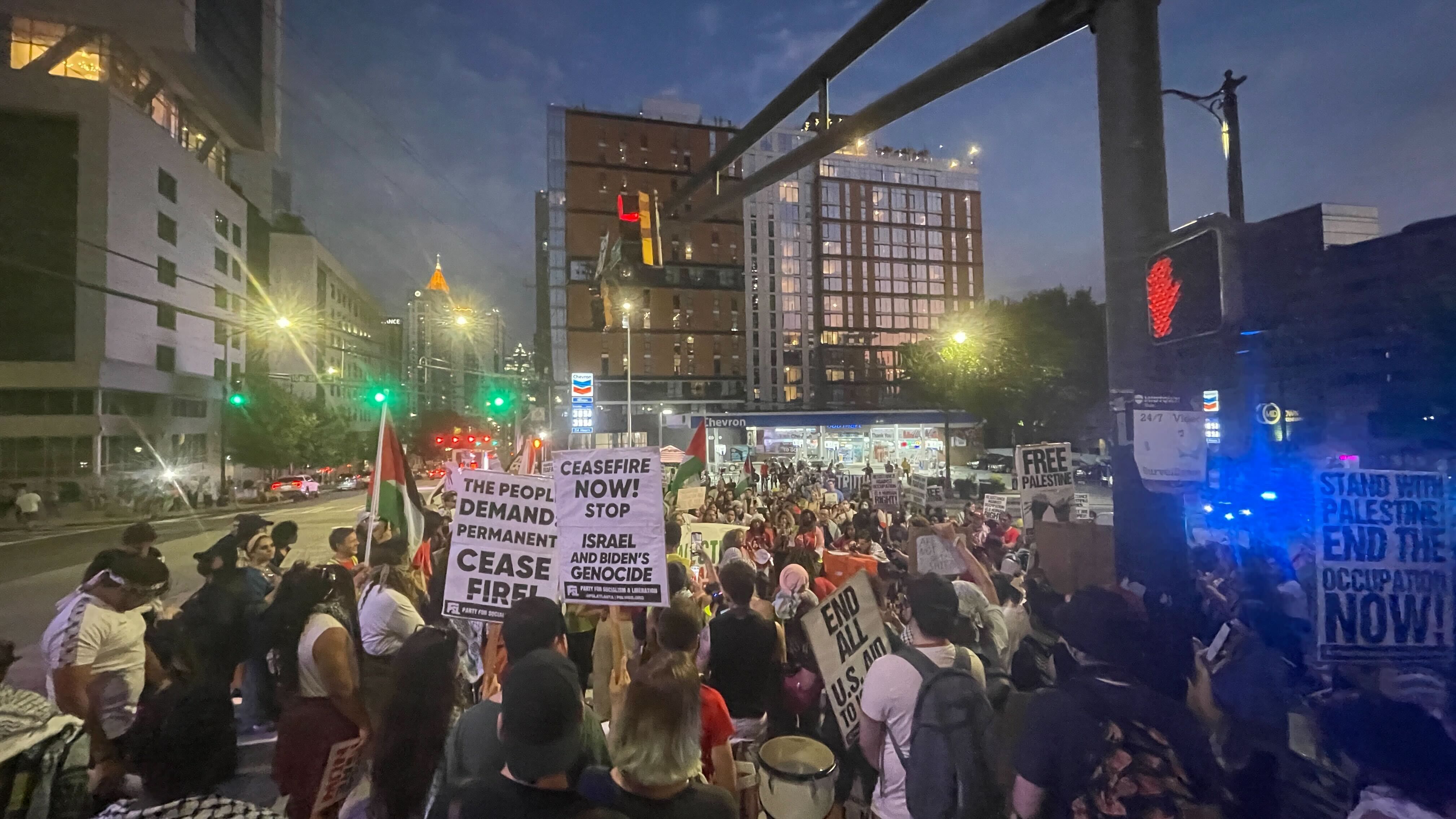 Atlanta protest scenes amid Biden-Trump debate - Axios Atlanta