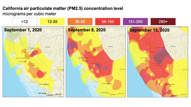 Pollution from California's wildfires cuts solar power generation