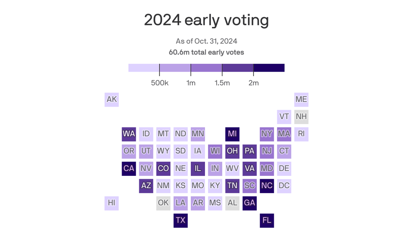 Election 2024: Louisiana breaks in-person early voting record - Axios ...