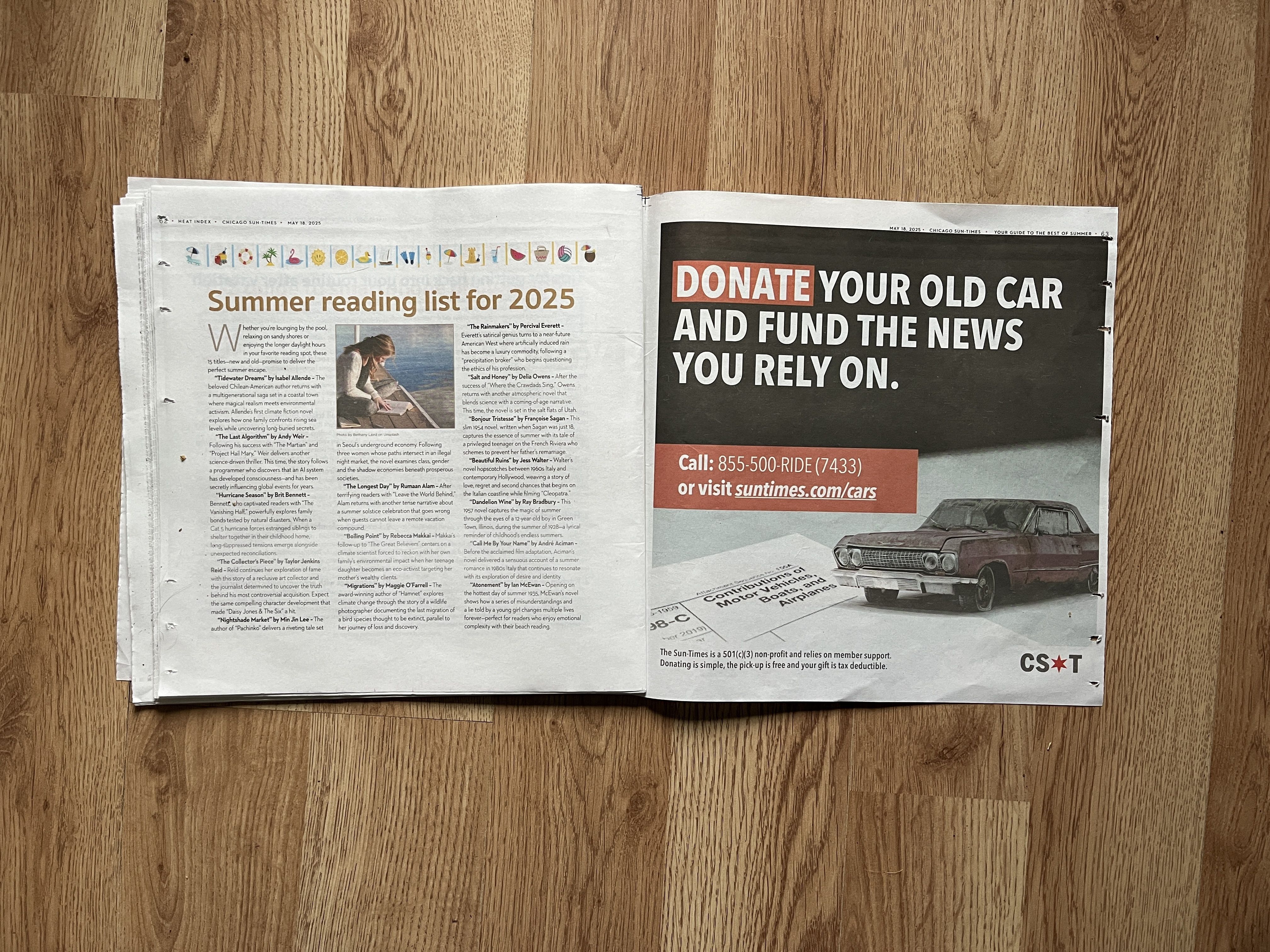 Sun-Times fallout: Fake book list raises red flags over AI - Axios Chicago