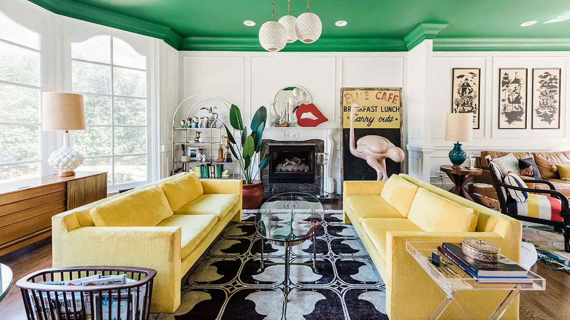 Best use of color: Funky home of thrifted finds - Axios Charlotte