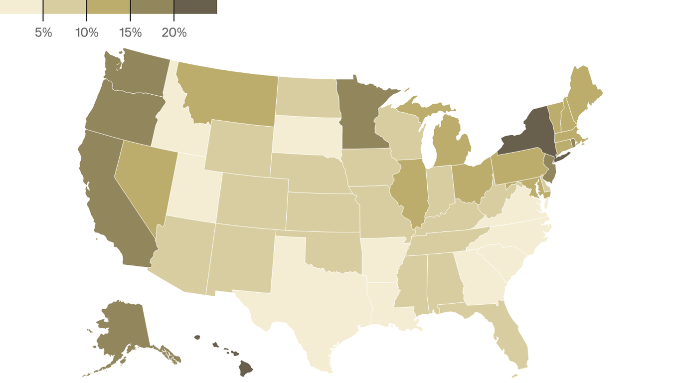 Mapped: Minnesota labor union membership increased in 2021 - Axios Twin ...