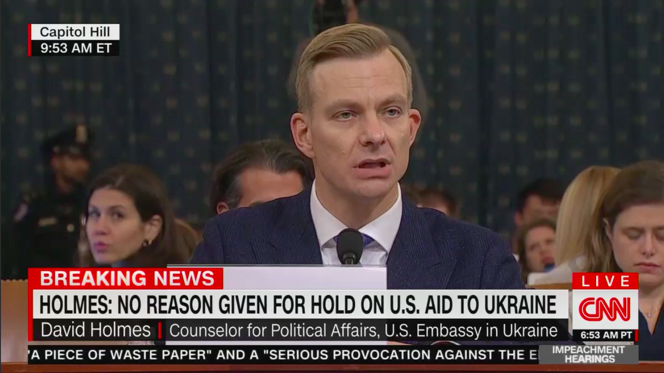 David Holmes: Sondland told me Trump "doesn't give a s--t" about Ukraine
