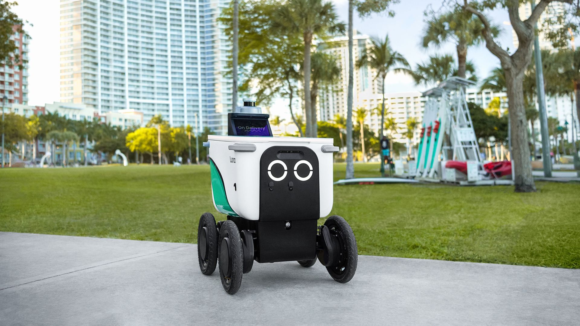 Food delivery robots launch in Miami with UberEats - Axios Miami