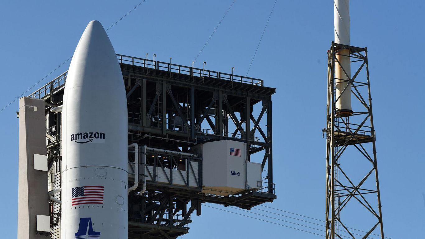 Amazon launches first satellites to compete against SpaceX's Starlink ...