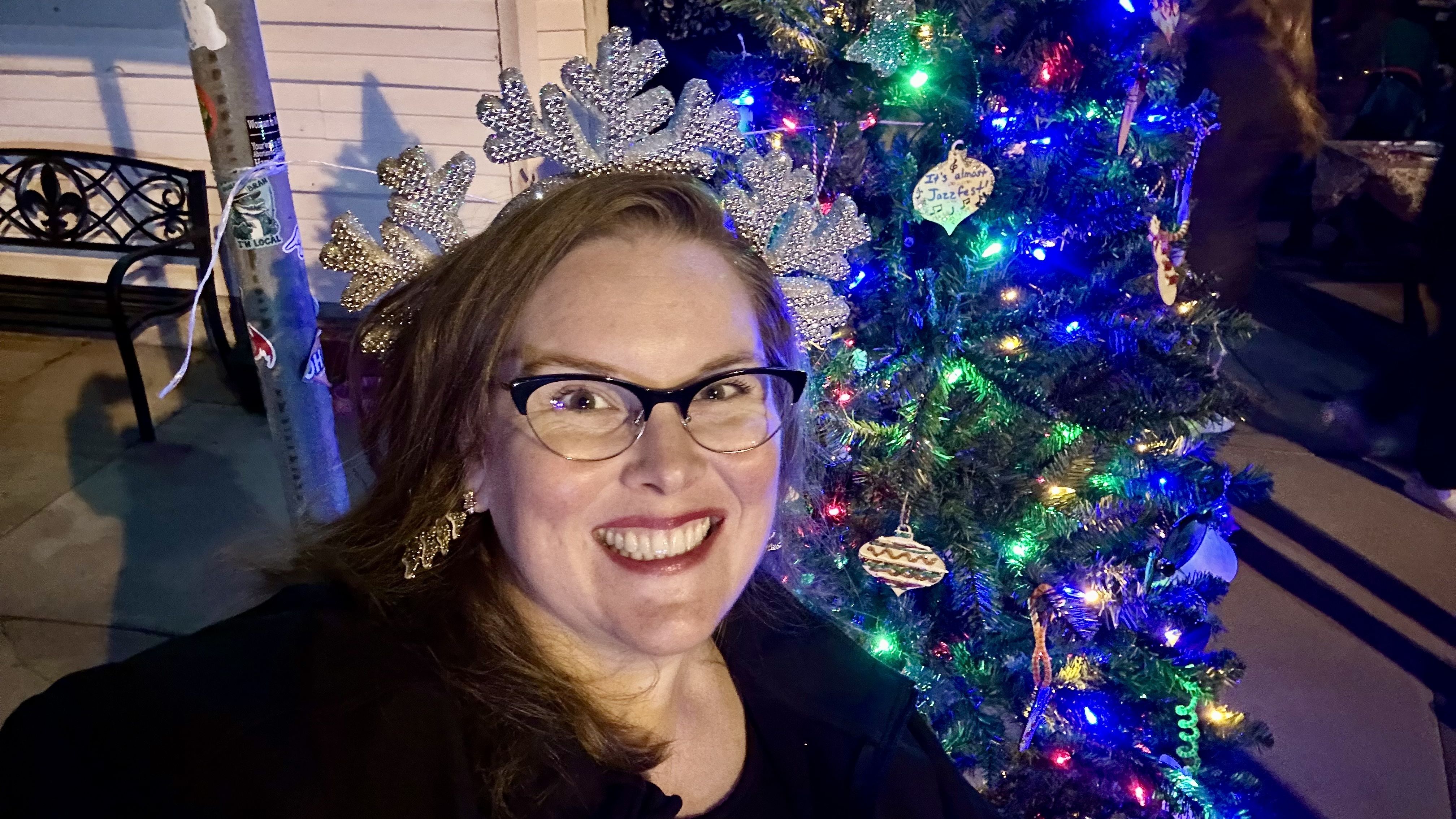 Photos: Pothole Christmas tree lighting in New Orleans - Axios New Orleans