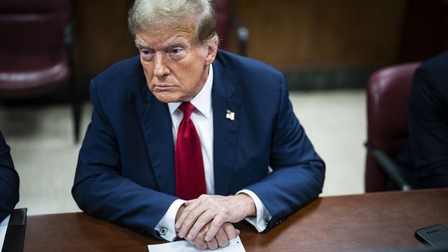 Trump appears to fall asleep in court on first day of N.Y. hush money trial