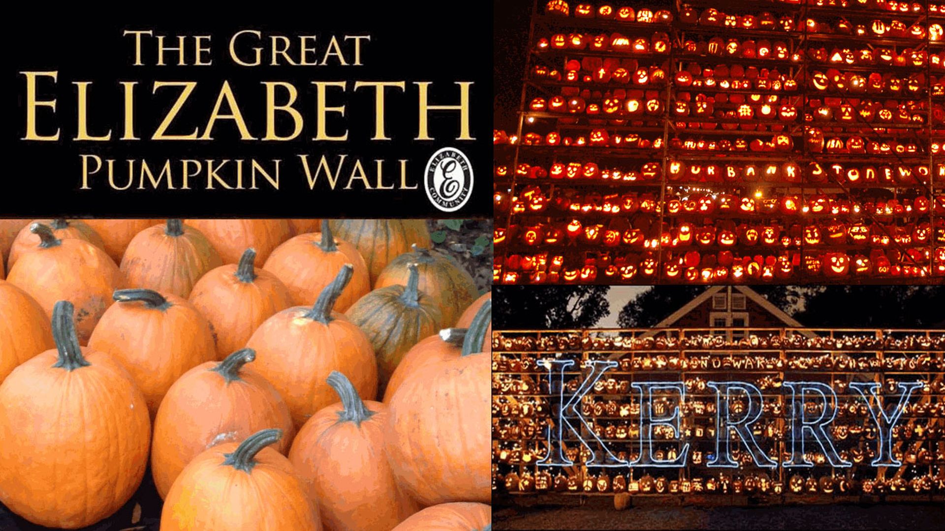 Elizabeth neighbors made a pumpkin wall that’s 60 feet long - Axios ...