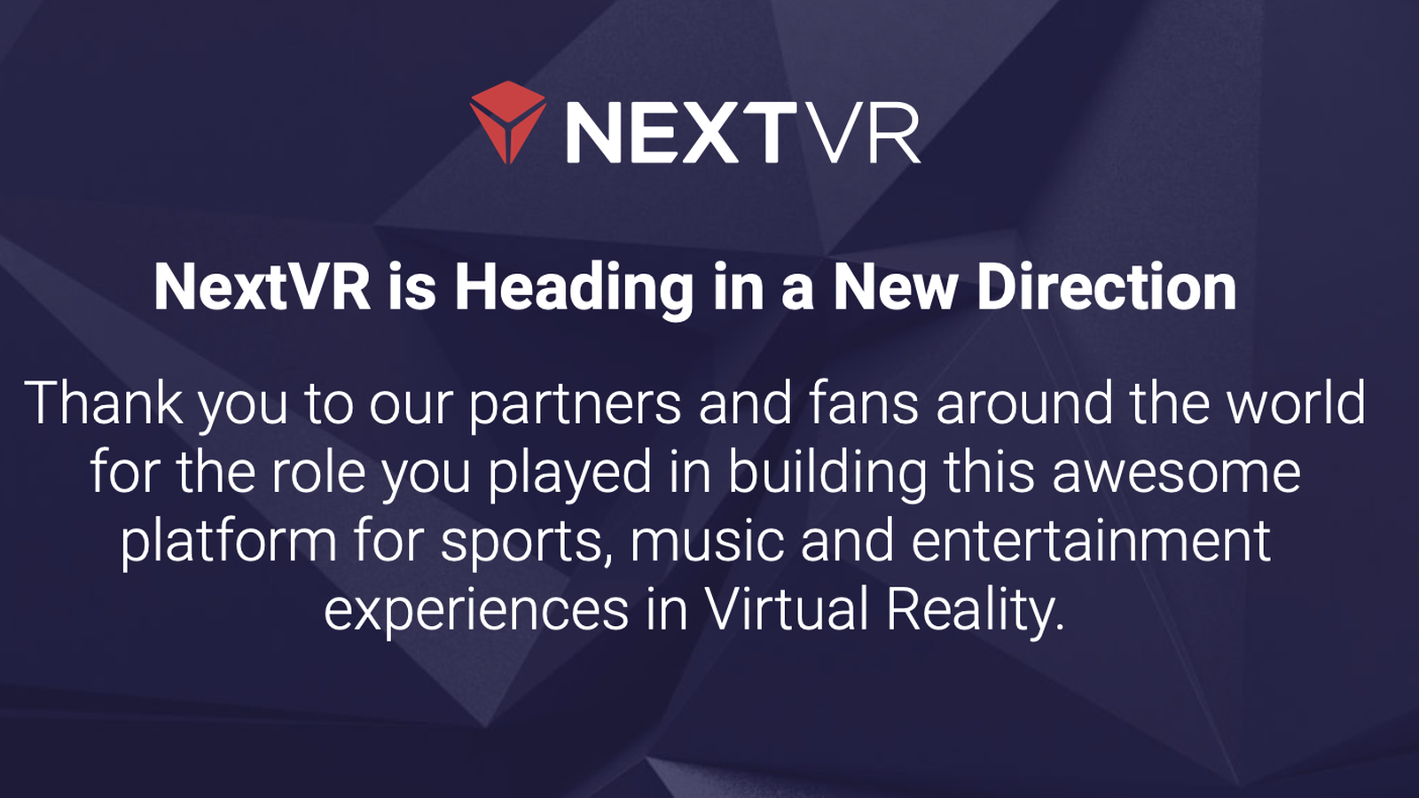 Apple scoops up live virtual reality streamer NextVR