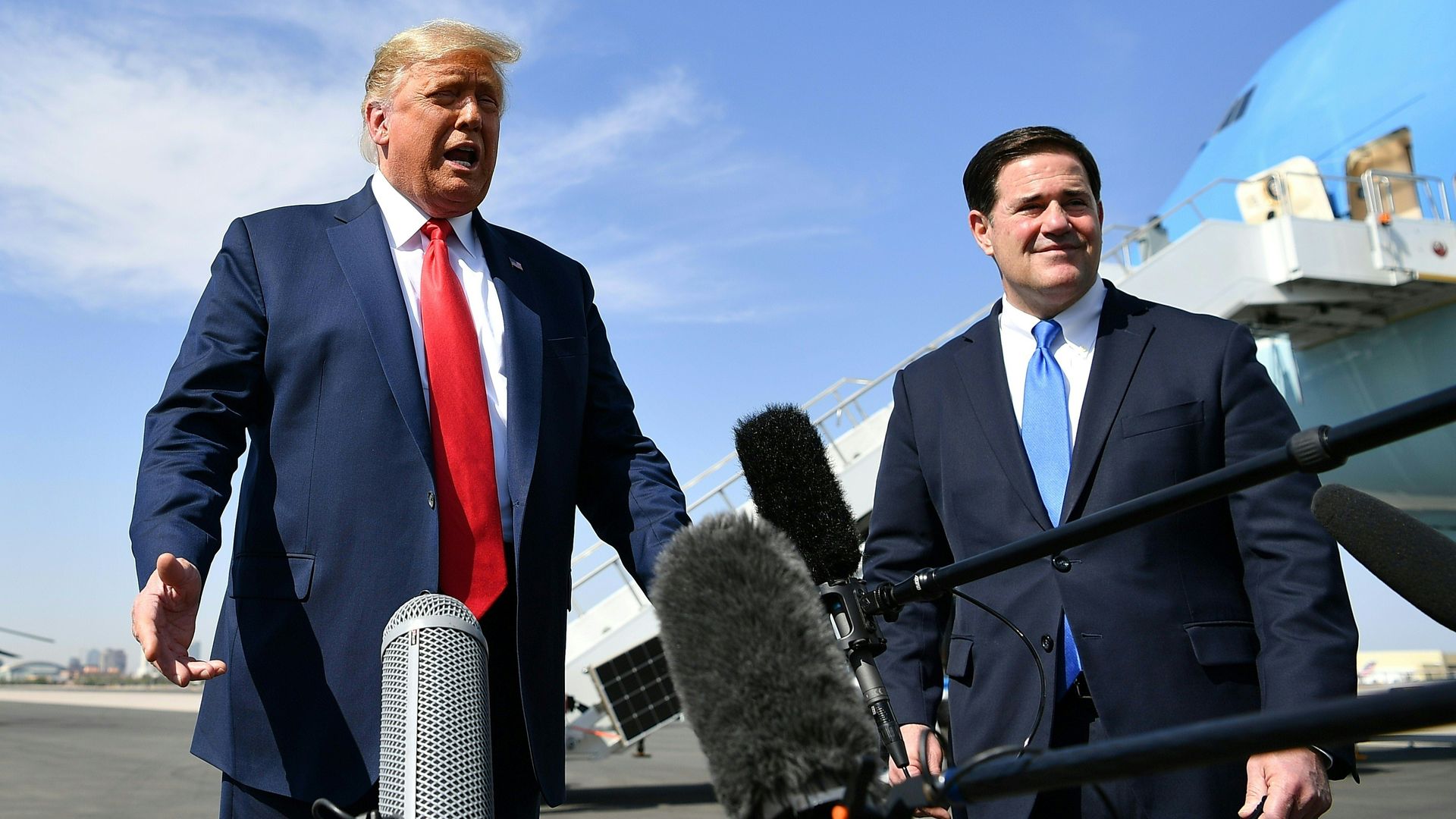 Former Arizona Gov. Doug Ducey backs Donald Trump, Kari Lake - Axios ...