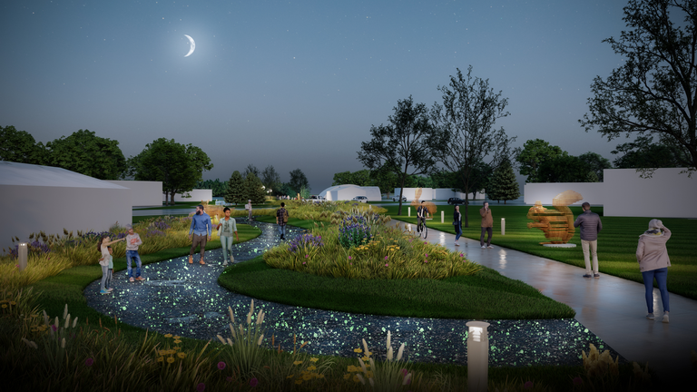 Ankeny's new "glow trail" expected to finish by 2025 - Axios Des Moines