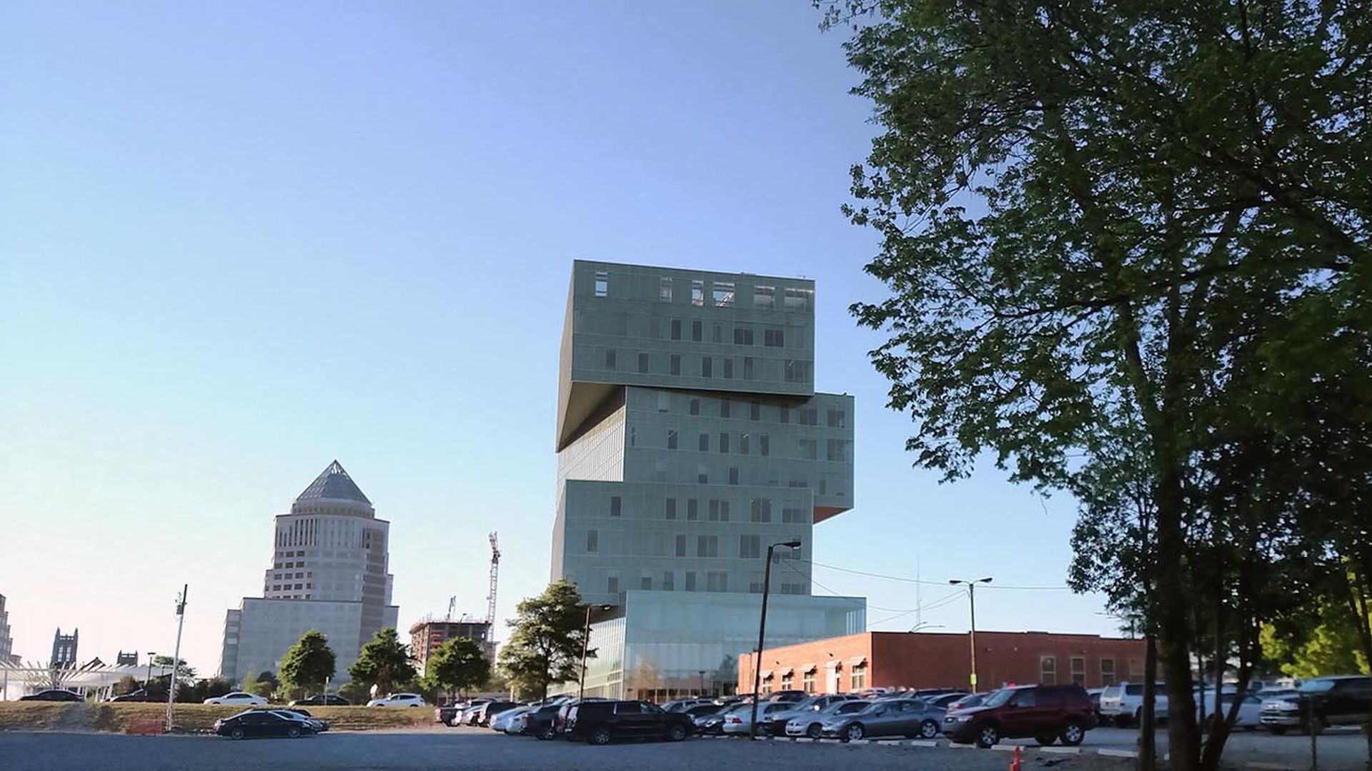 It’s that cool stacked building Uptown – take a tour of UNC Charlotte ...