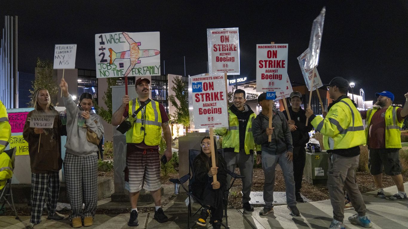 Boeing workers union goes on strike after rejecting contract offer