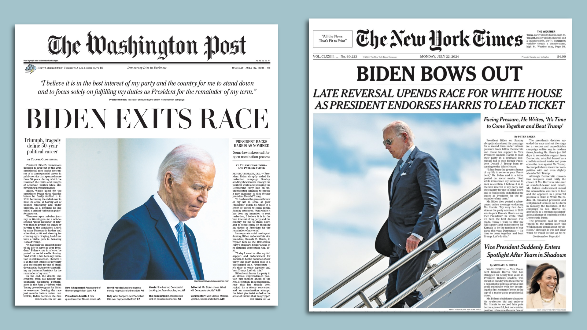 Harris' day of history