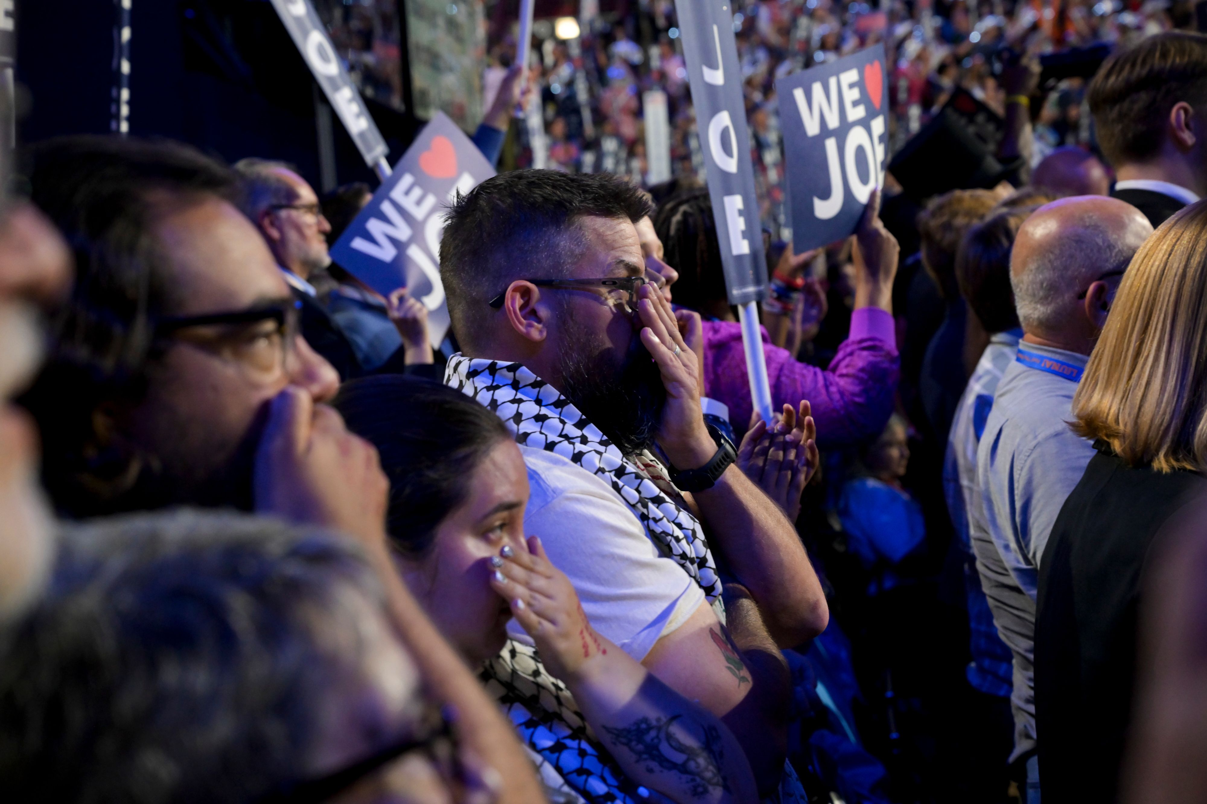 Photos: Gaza war protesters rally in Chicago during DNC - Axios Chicago