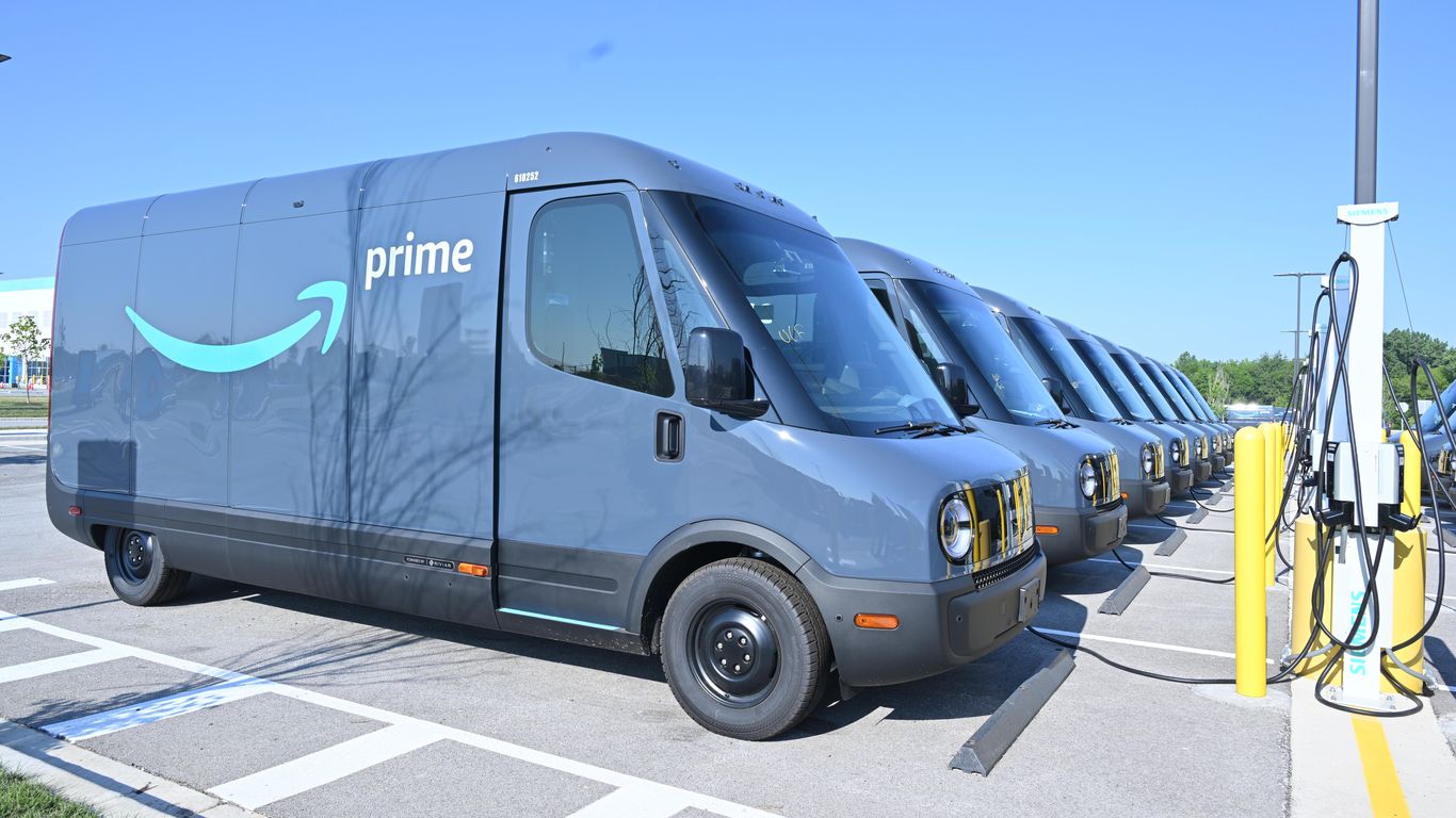 Amazon reaches 10,000 Rivian electric delivery vans in U.S.