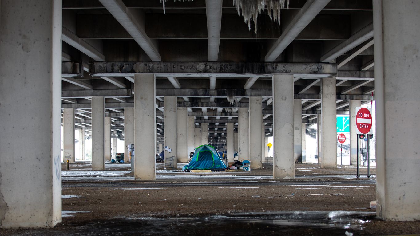 Downtown homeless numbers decline - Axios Austin