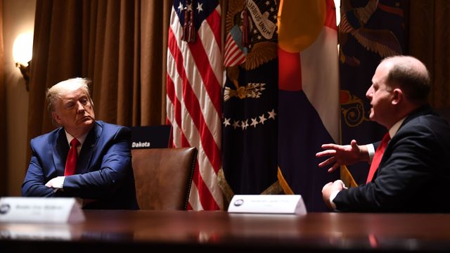 Trump, Polis trade jabs over convicted clerk Tina Peters - Axios Denver