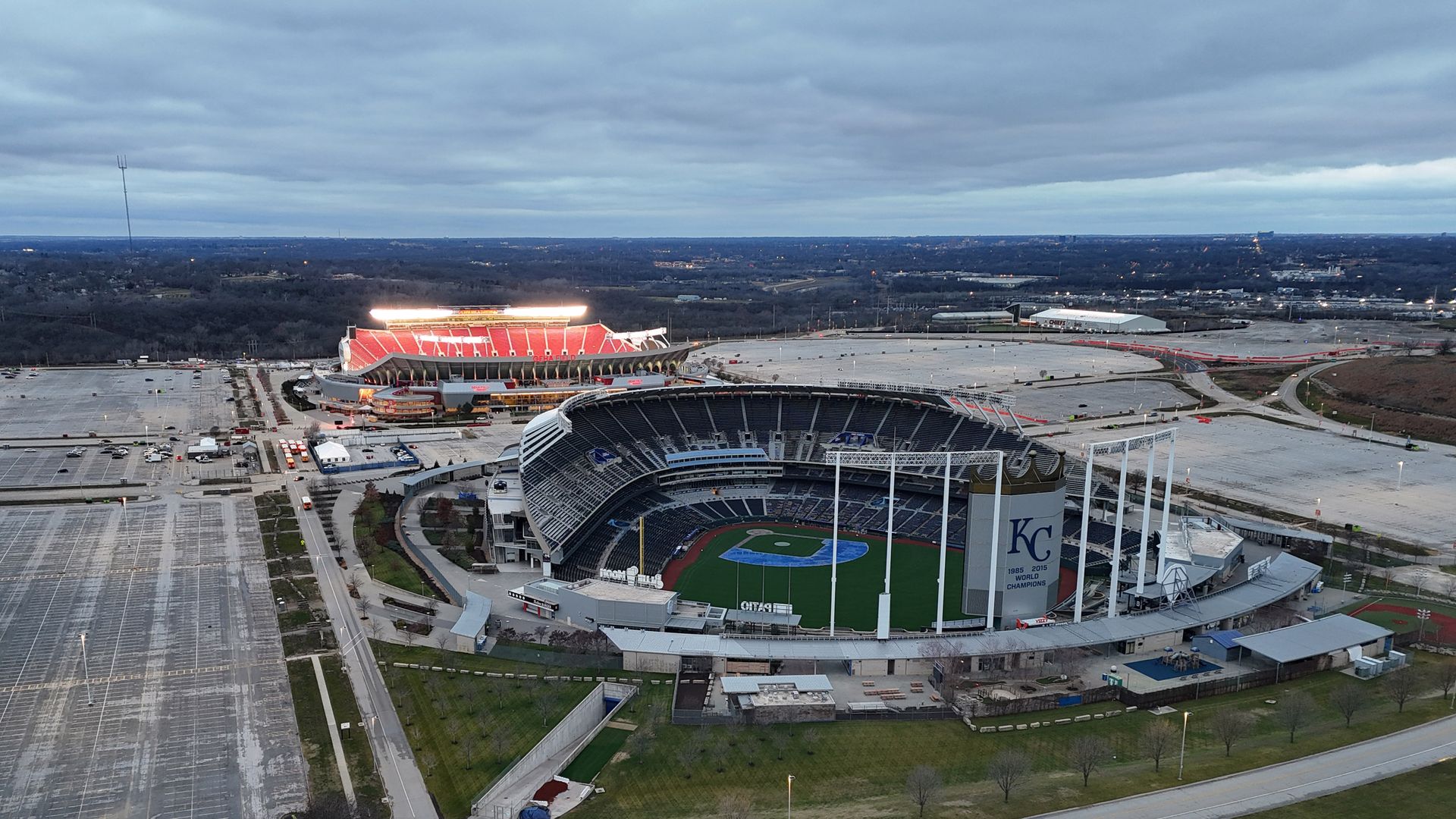 Missouri and Kansas battle for Chiefs and Royals stadiums - Axios ...