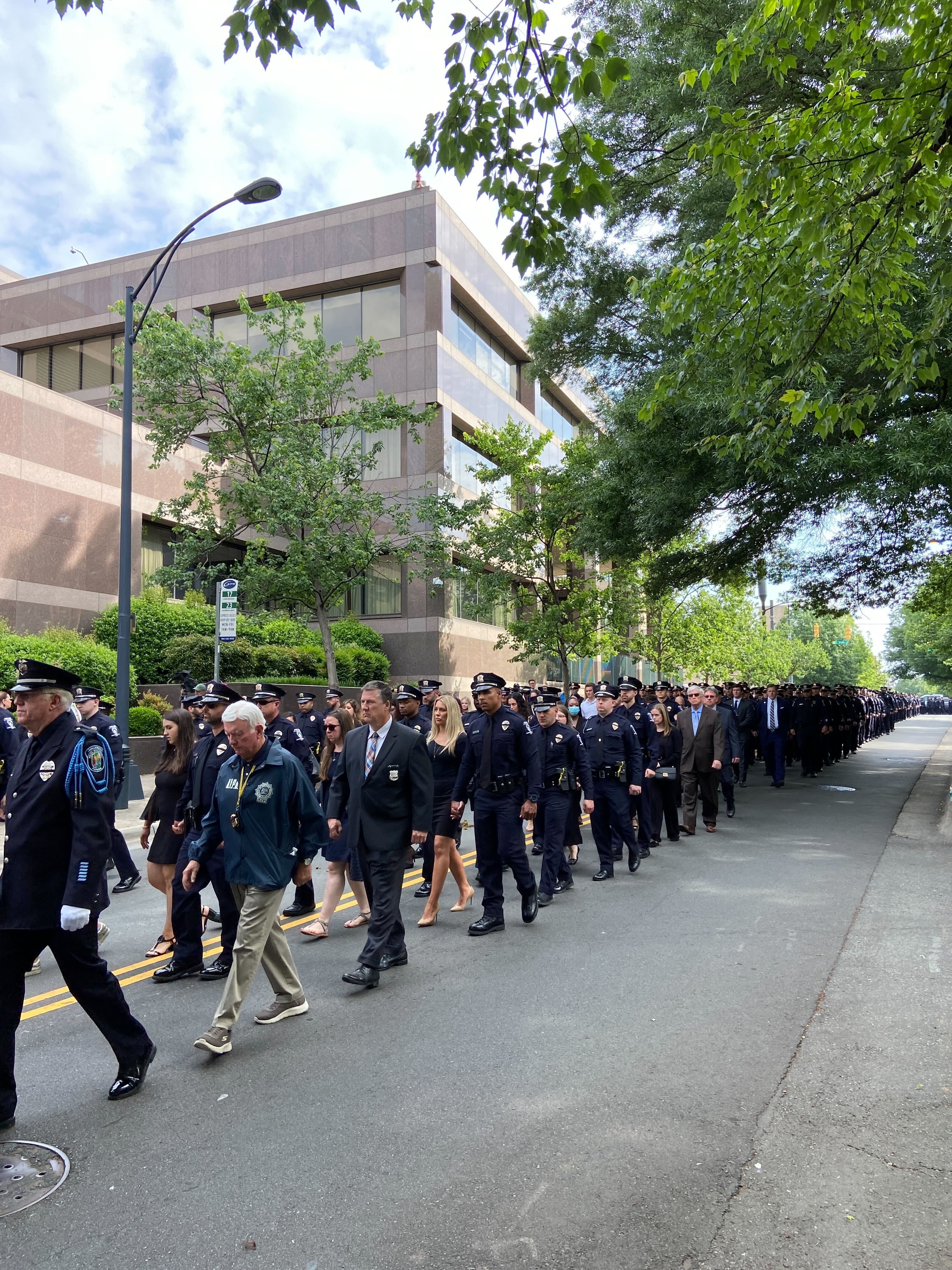 In photos: Procession for fallen Charlotte police officer Joshua Eyer ...