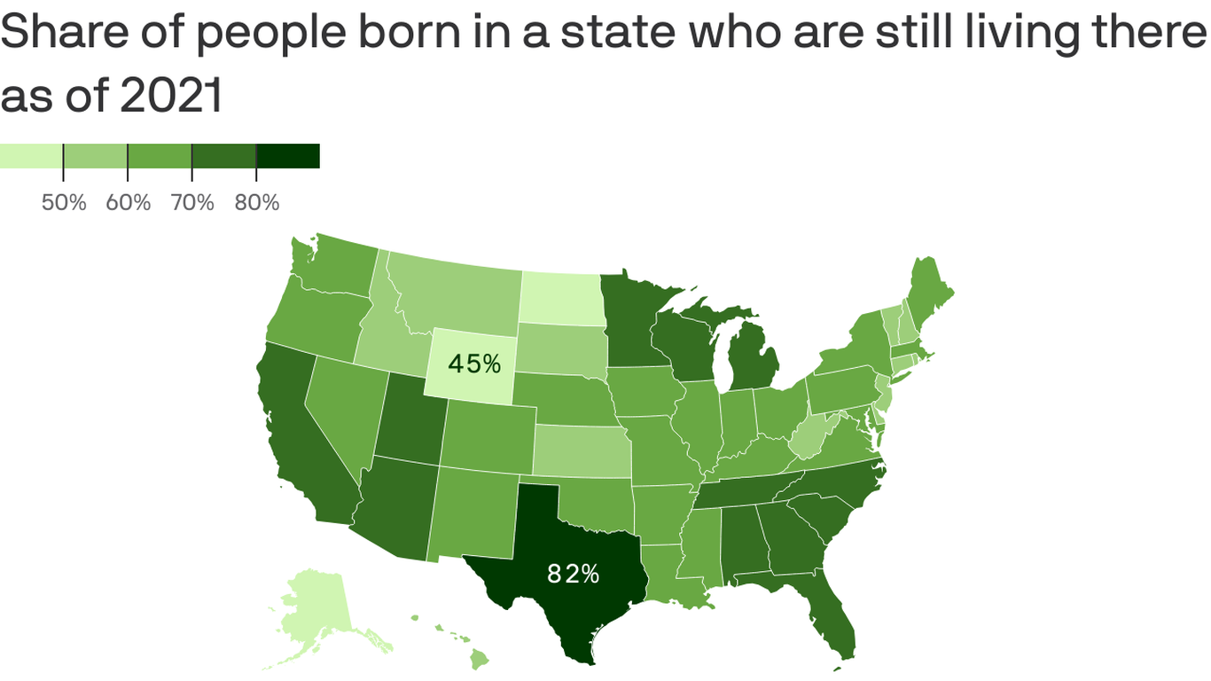 Most people born in Virginia still live in the state, study says ...