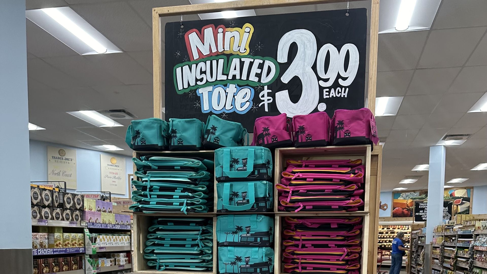 Trader Joe's mini cooler tote: Insulated bags on sale for $3.99