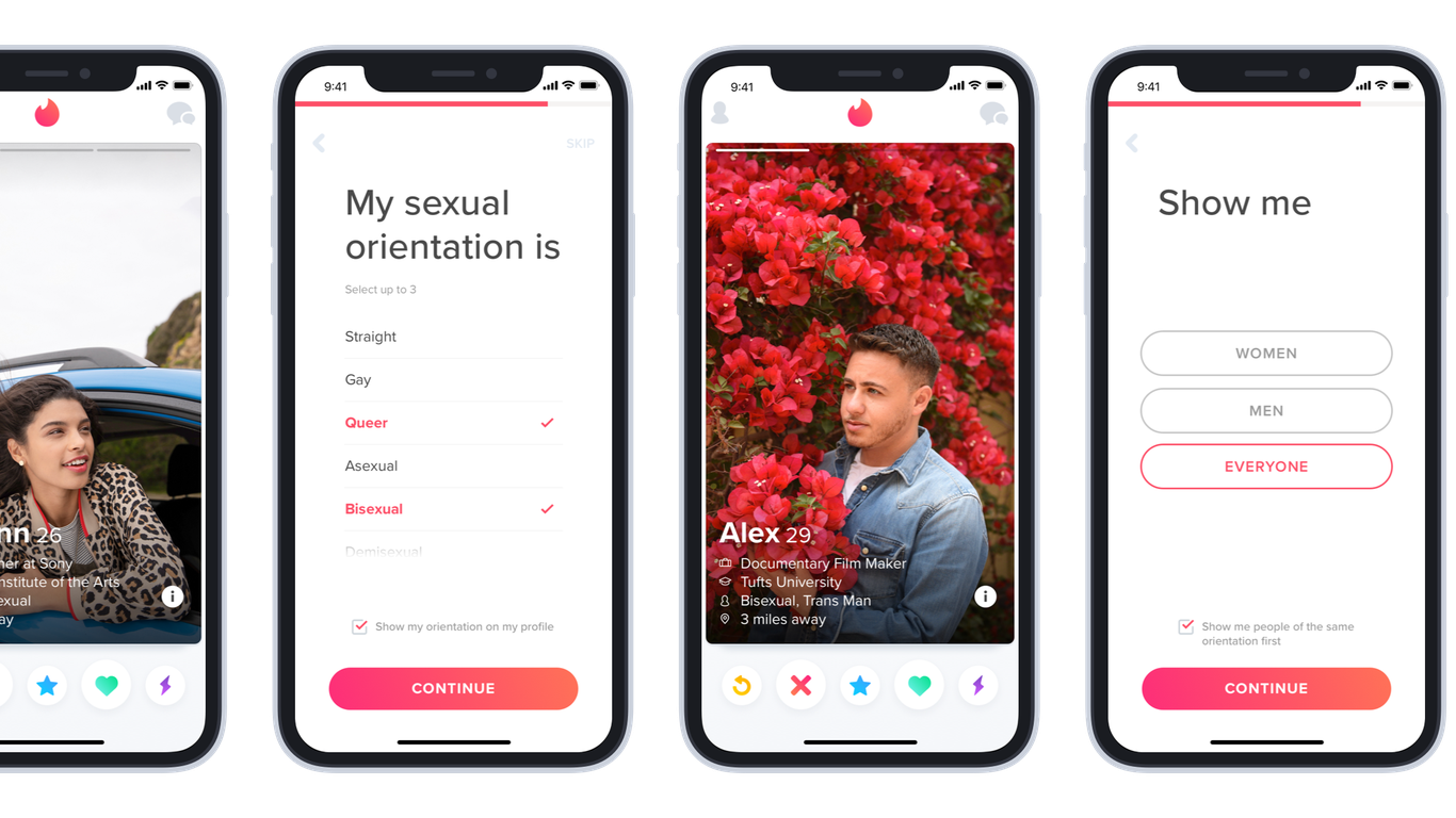 Tinder increases options for LGBTQ daters