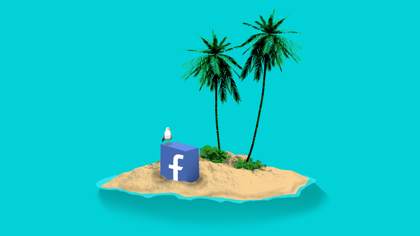 Facebook's deserted island