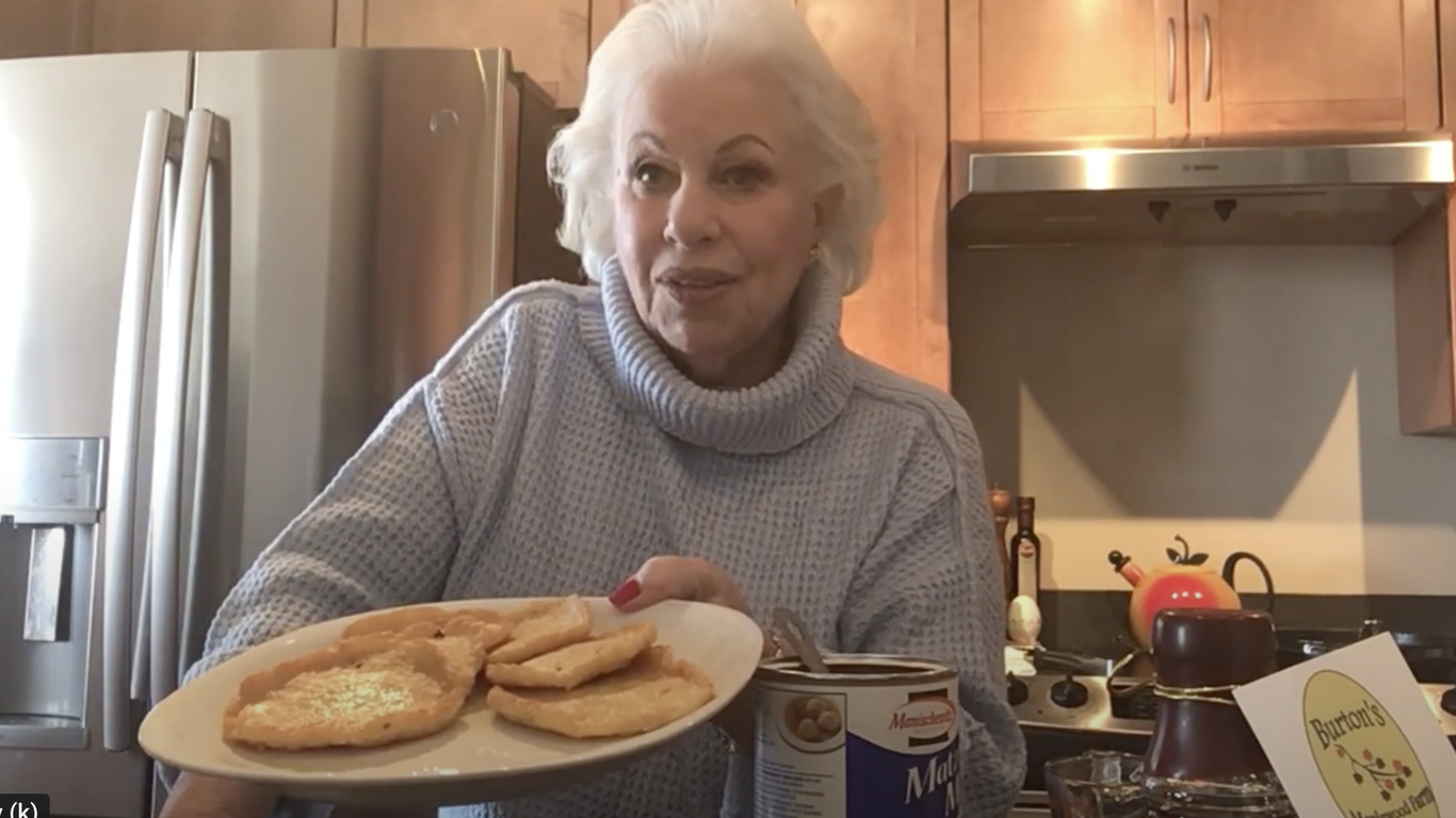 Passover recipe: Ina Pinkney's matzo meal pancakes - Axios Chicago