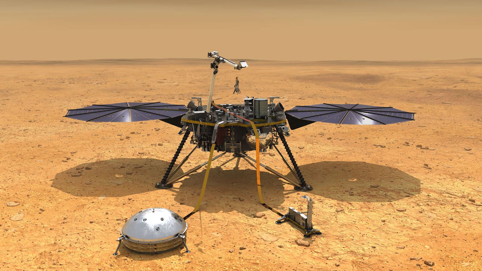 NASA's InSight lander successfully touches down on Mars