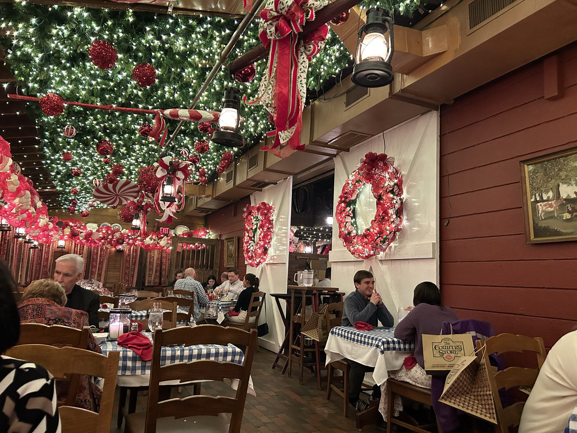 In photos: Angus Barn's dazzling winter wonderland display - Axios Raleigh