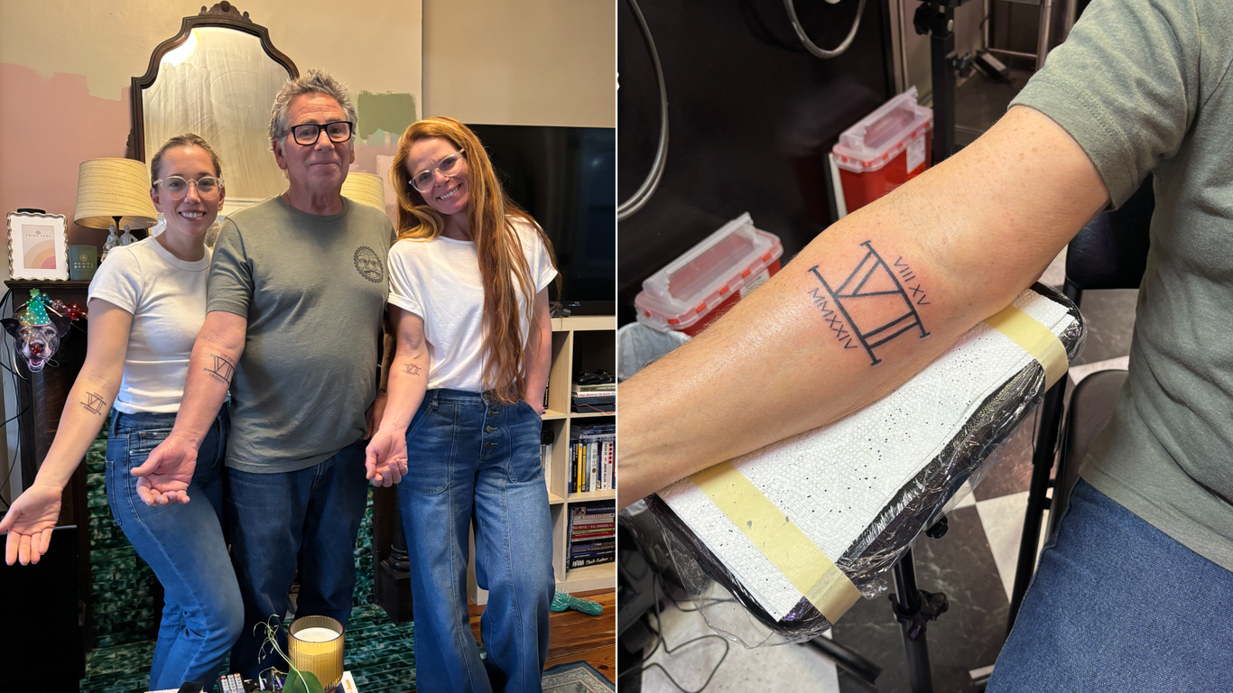 No regret in getting matching tattoos with dad, sister - Axios Indianapolis