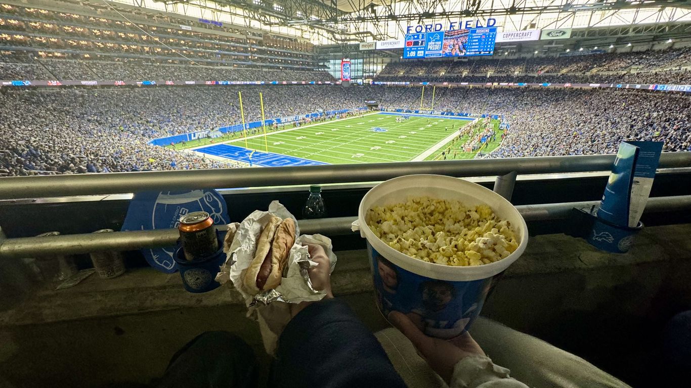 What $20 gets you at Ford Field (not much) - Axios Detroit