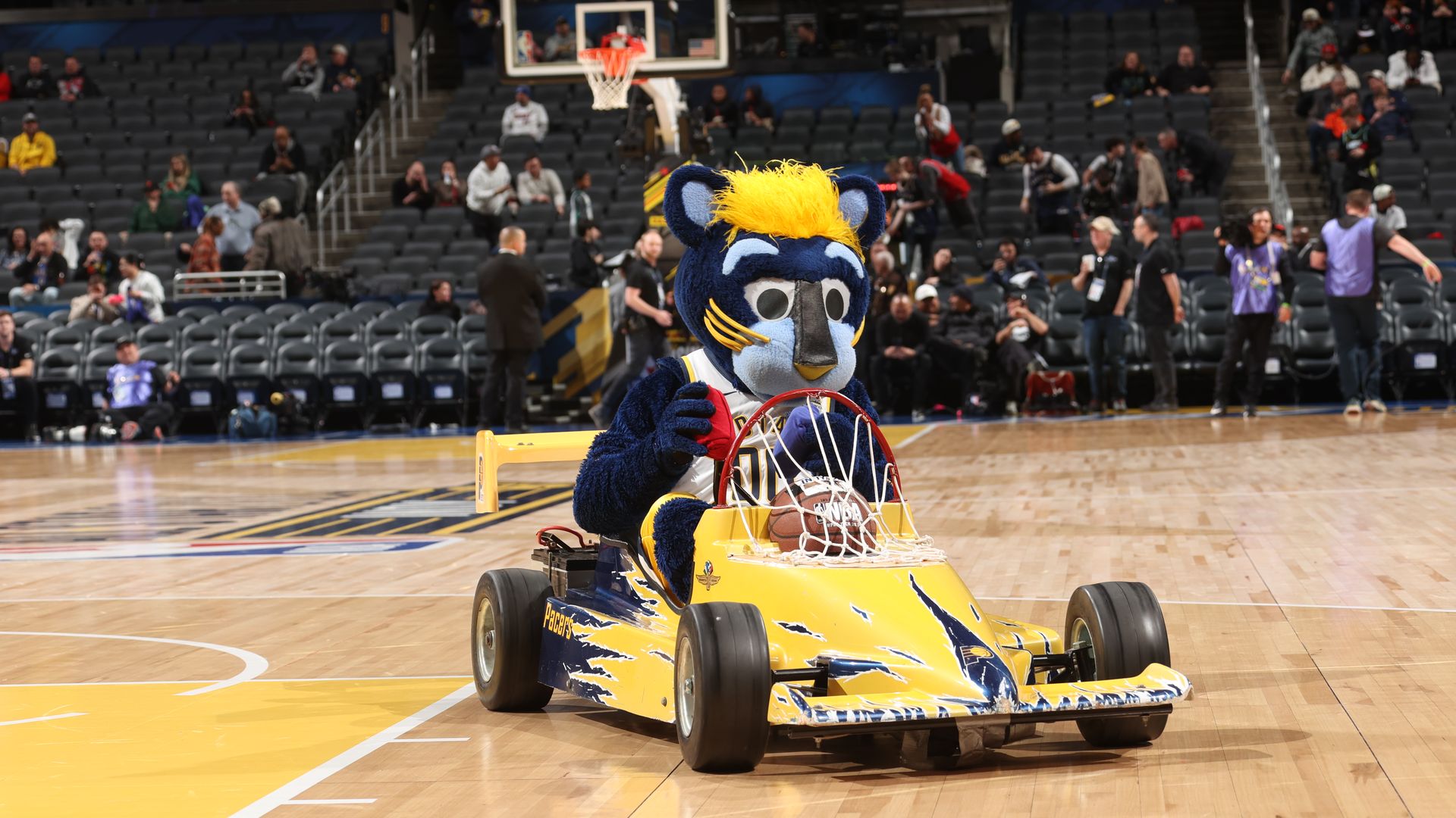 Indiana Pacers' Boomer is the NBA's most "forgettable" mascot - Axios ...