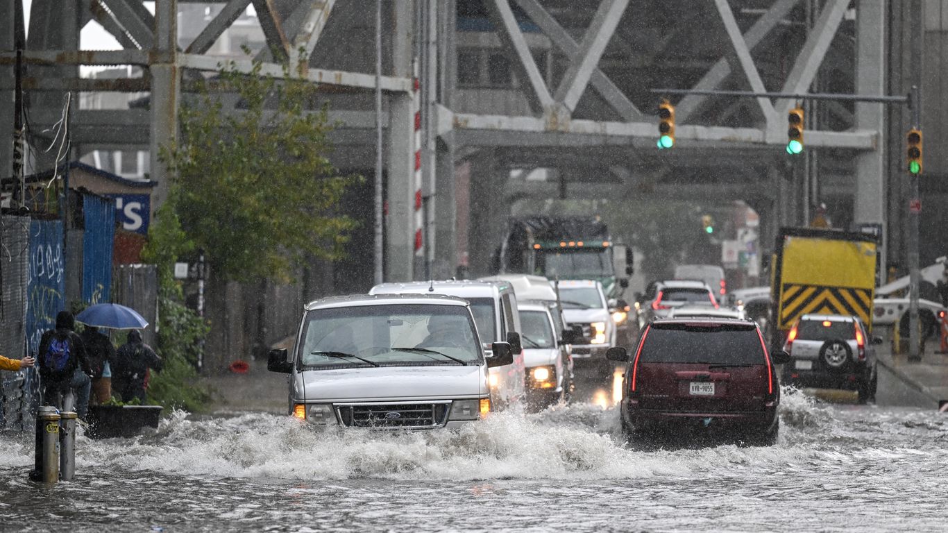 "Life-threatening" flooding hits New York City metro area, stalling travel