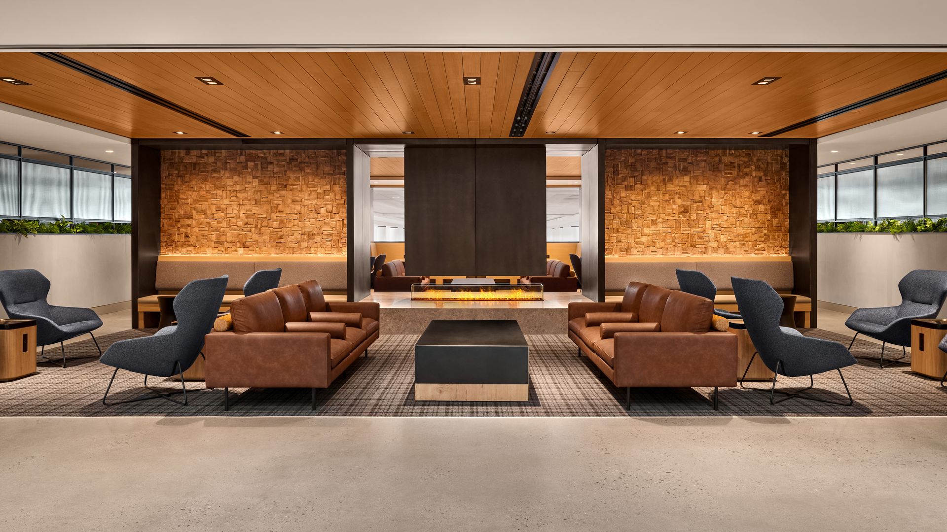 Inside United Airline's new club at Denver's airport - Axios Denver