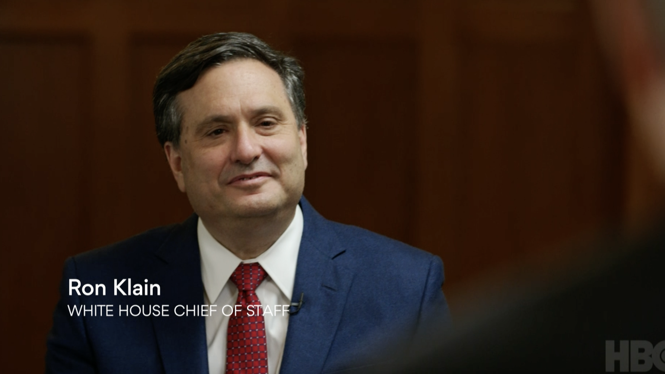 Preview: "Axios on HBO" interviews White House Chief of Staff Ron Klain