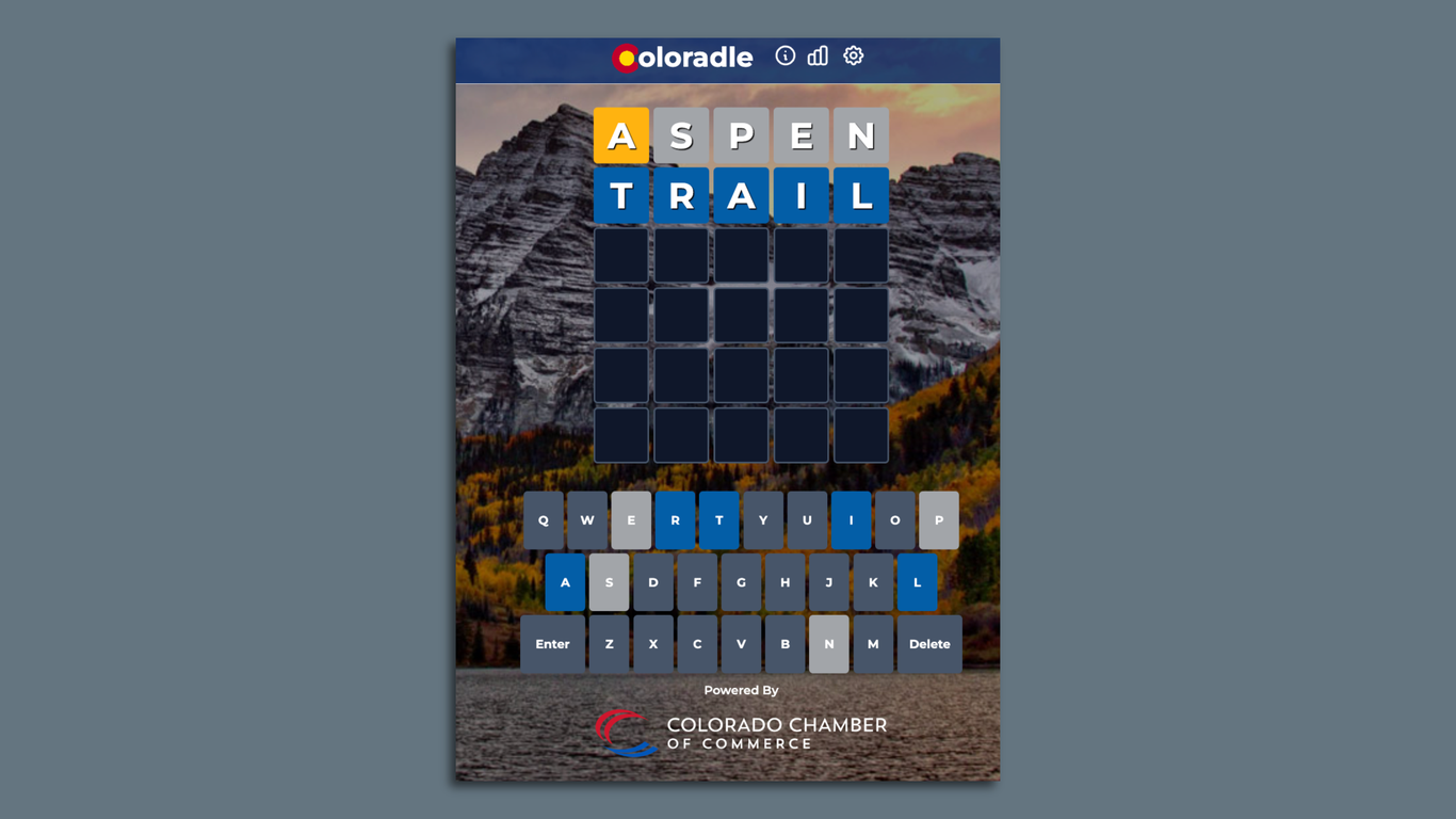 Colorado-theme Wordle puzzle "Coloradle" highlights state's unique ...
