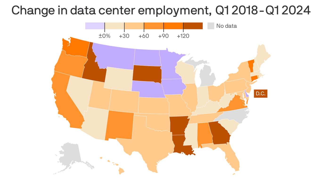 Pennsylvania sees data center job growth - Axios Pittsburgh Pennsylvania sees data center job growth - Axios Pittsburgh