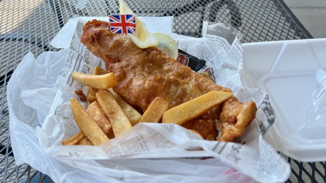 Behold, the British fish and chips at Thai Won On - Axios Richmond