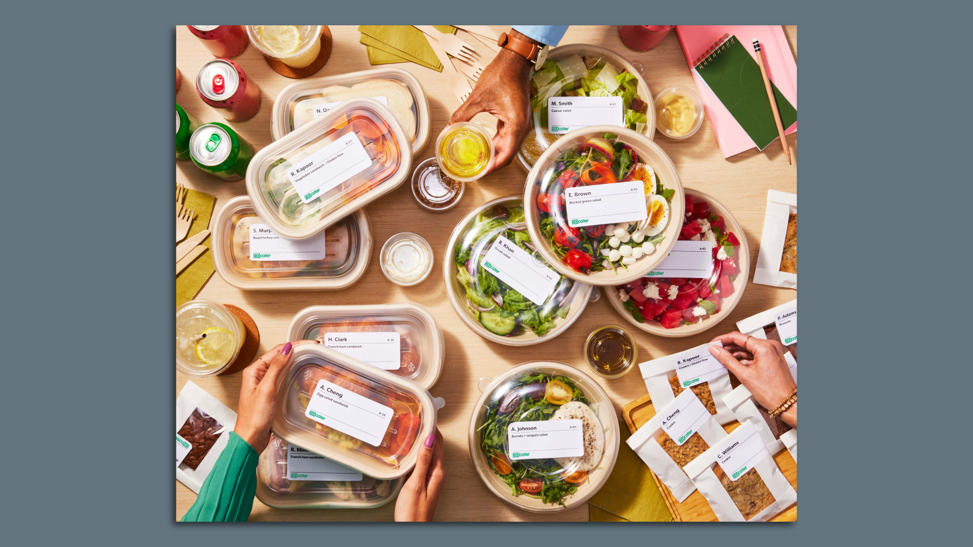 Meal delivery services are replacing company cafeterias