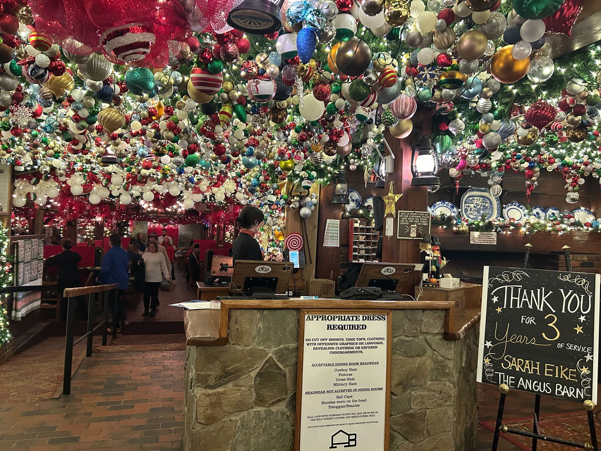 In photos: Angus Barn's dazzling winter wonderland display - Axios Raleigh