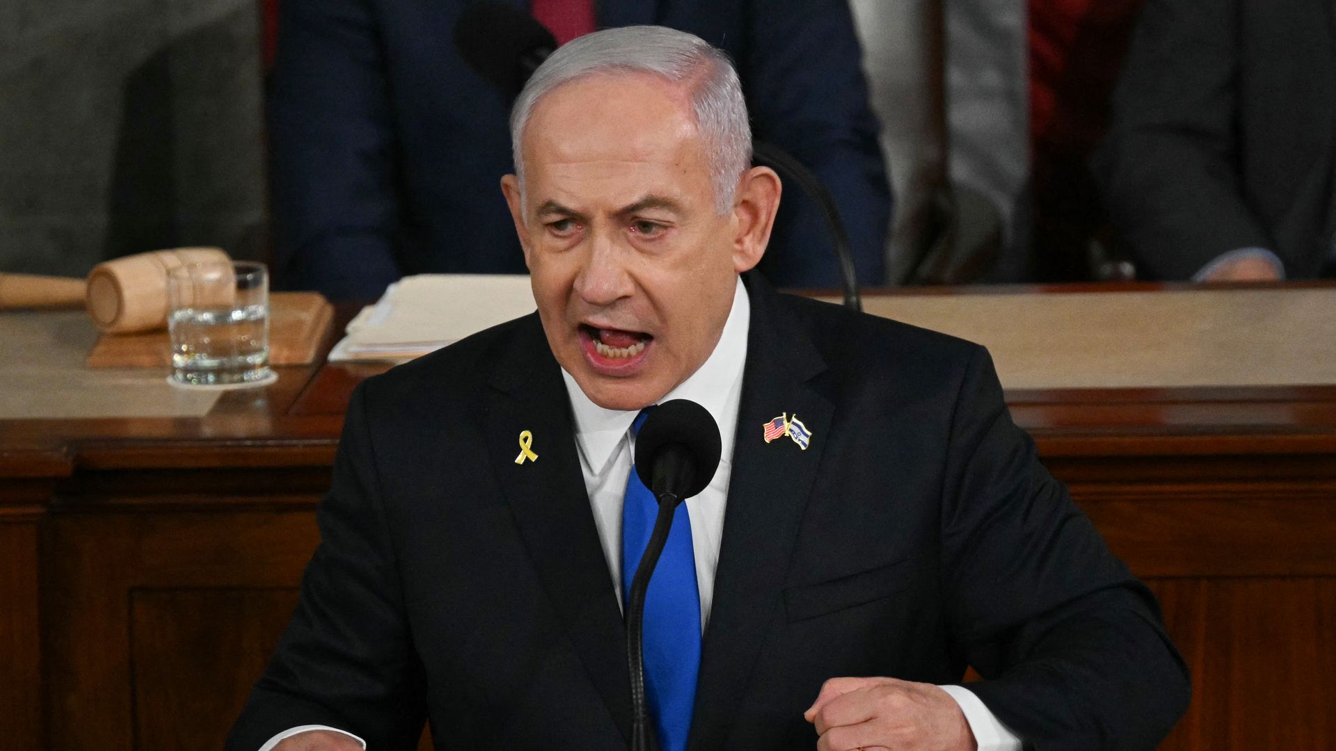 Six guests charged for "disrupting" Netanyahu speech to Congress
