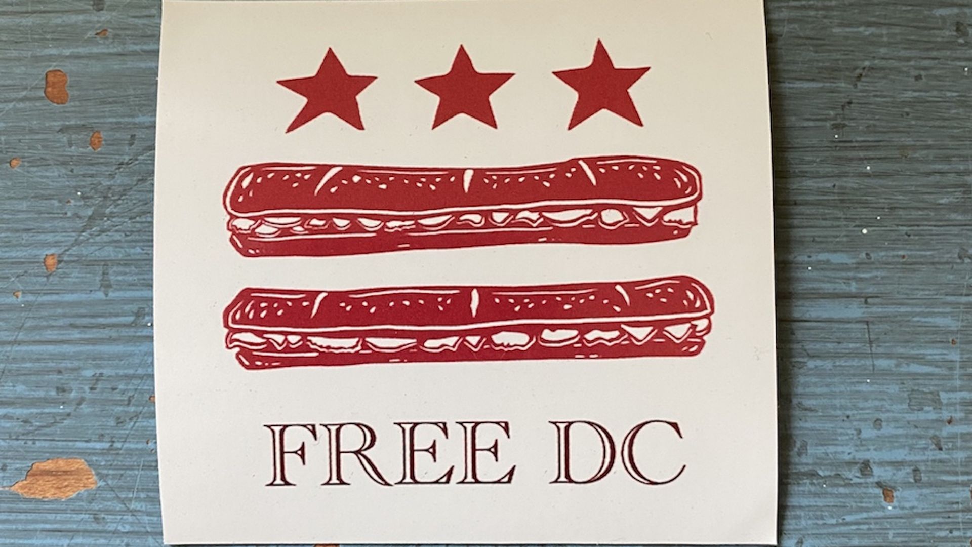 Sandwich guy DC t-shirt and merch goes viral on Etsy - Axios Washington ...