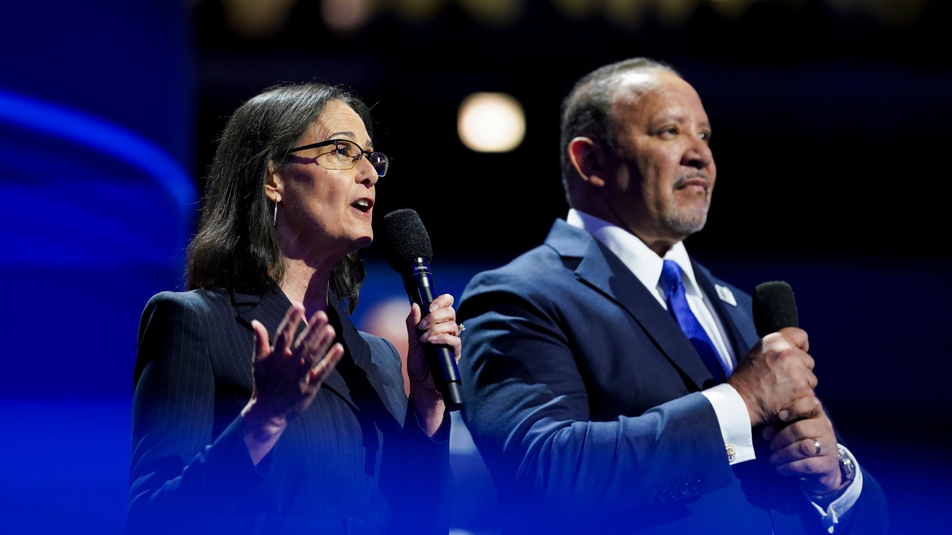 Former Illinois politiicans Lisa Madigan and Adam Kinzinger speak on ...