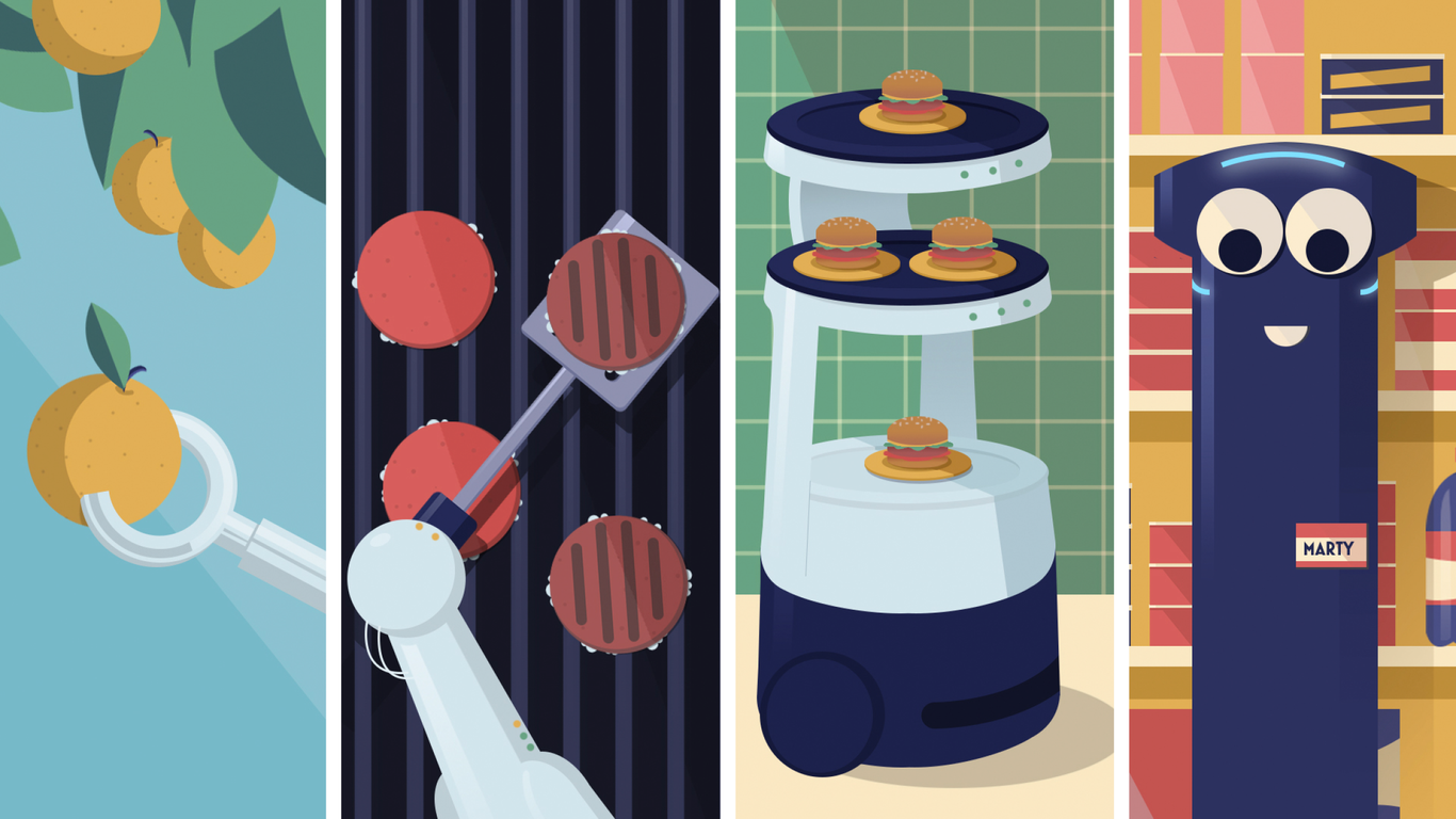 Eating out will mean robot encounters